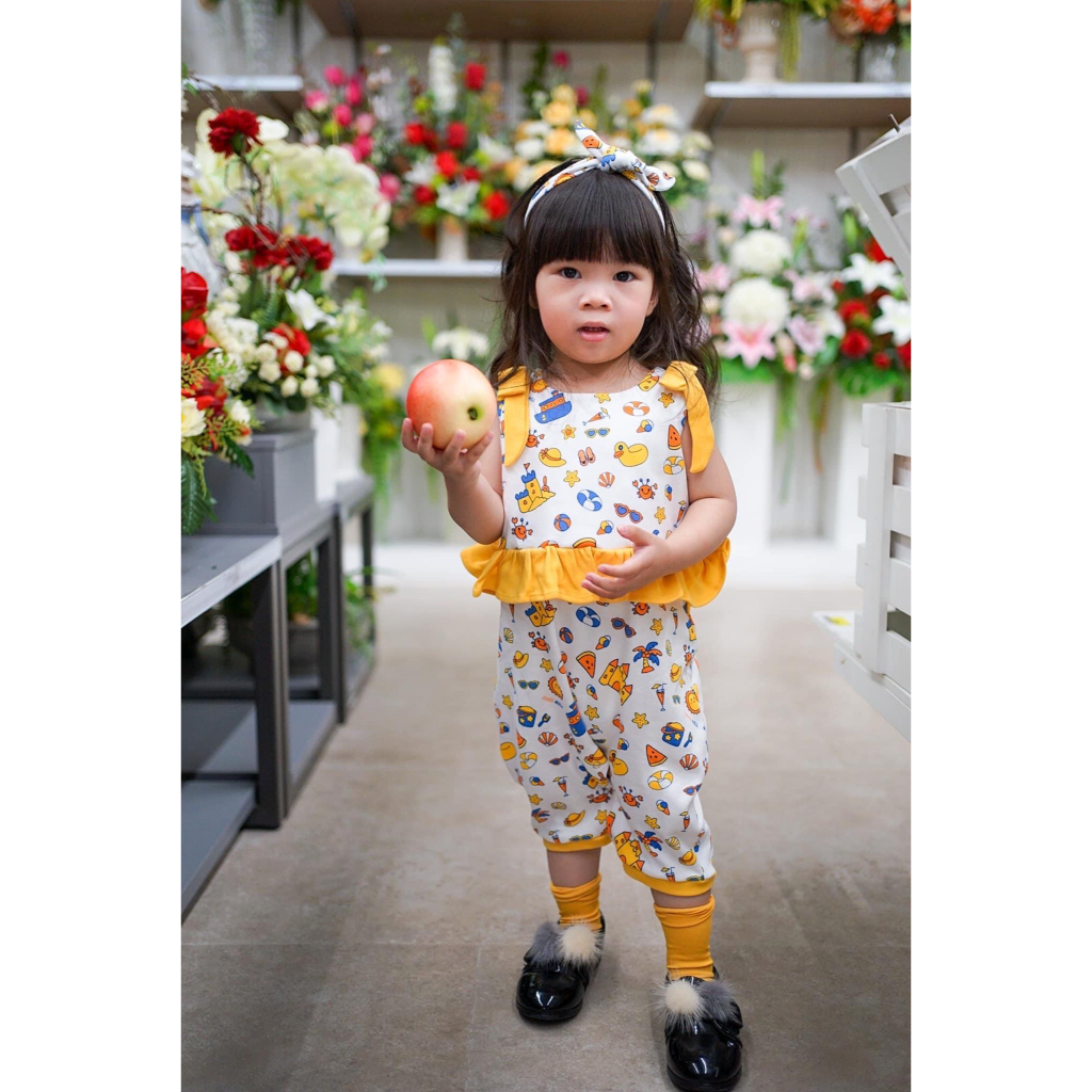 Coco Mill No.3 ชุดจั๊มสูทเด็ก ชุดบอดี้สูท ชุดกางเกงเด็กผู้หญิง เสื้อผ้าเด็กผู้หญิง | Shopee Thailand