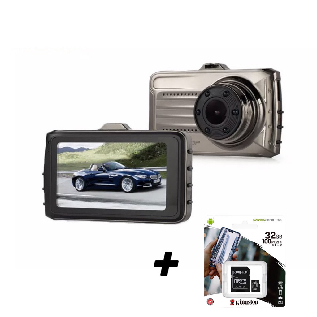 กล้องติดรถยนต์ 2 กล้อง หน้า/หลัง รุ่น T666+ Full HD 1080P ชัดทั้ง ...
