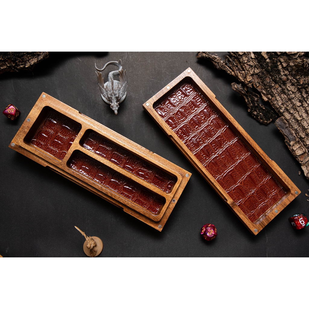 Dice Box Vault DnD Box ( Defected Box กล่องไม้ มีตำหนิ) กล่อง ลูกเต๋า ...