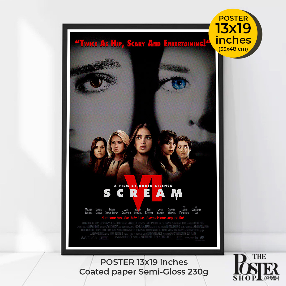 Scream 1 & 6 Poster โปสเตอร์ภาพขนาด 33X48 cm | Shopee Thailand