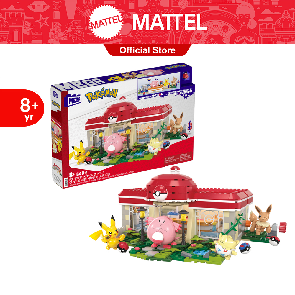 Mattel MEGA Pokémon Building Toy Kit, Forest Pokémon Center แมทเทล เมก ...
