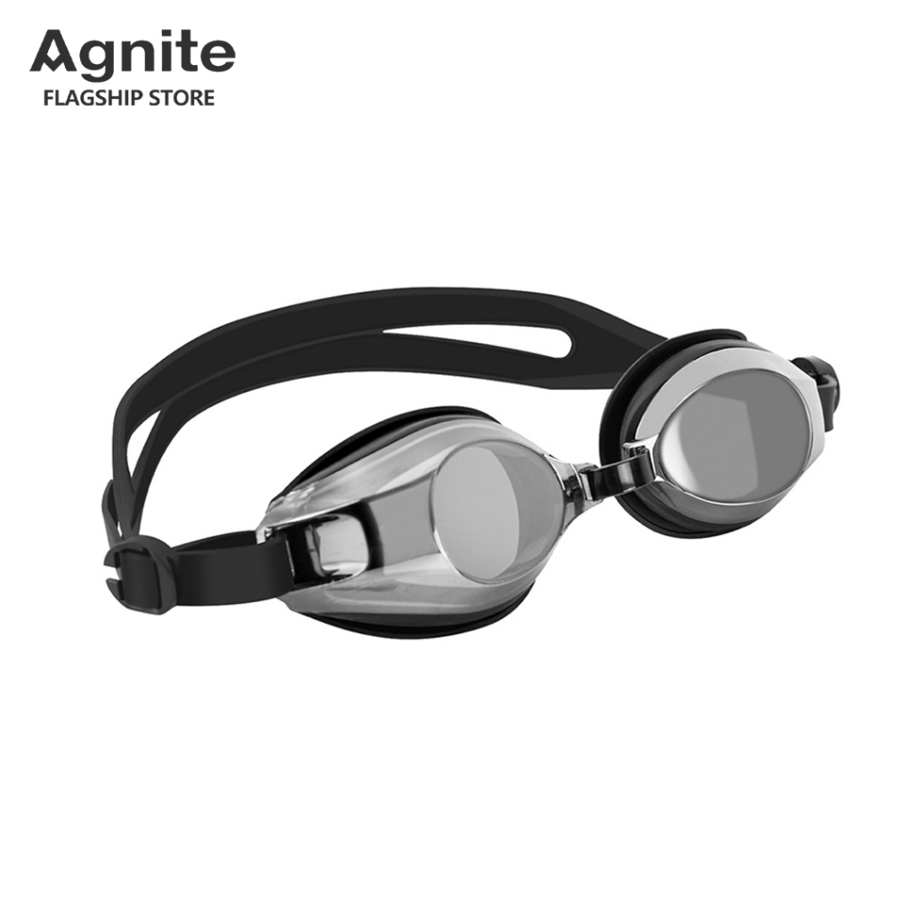 Agnite แว่นตาว่ายน้ำผู้ใหญ่ แว่นตาว่ายน้ำ HD กันฝ้า ซิลิโคลนนิ่ม หนารับ ...