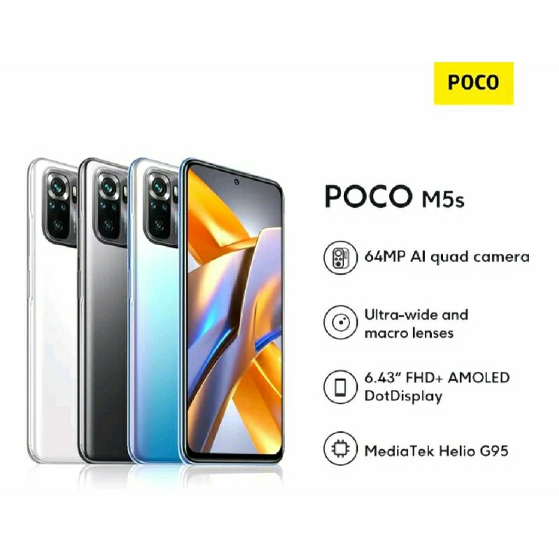โค้ดลด 1000 ที่ลิ้งค์⬇️ Poco M5s (Ram 8/Rom 256) มือ1 ไม่แกะซีล ประกัน ...