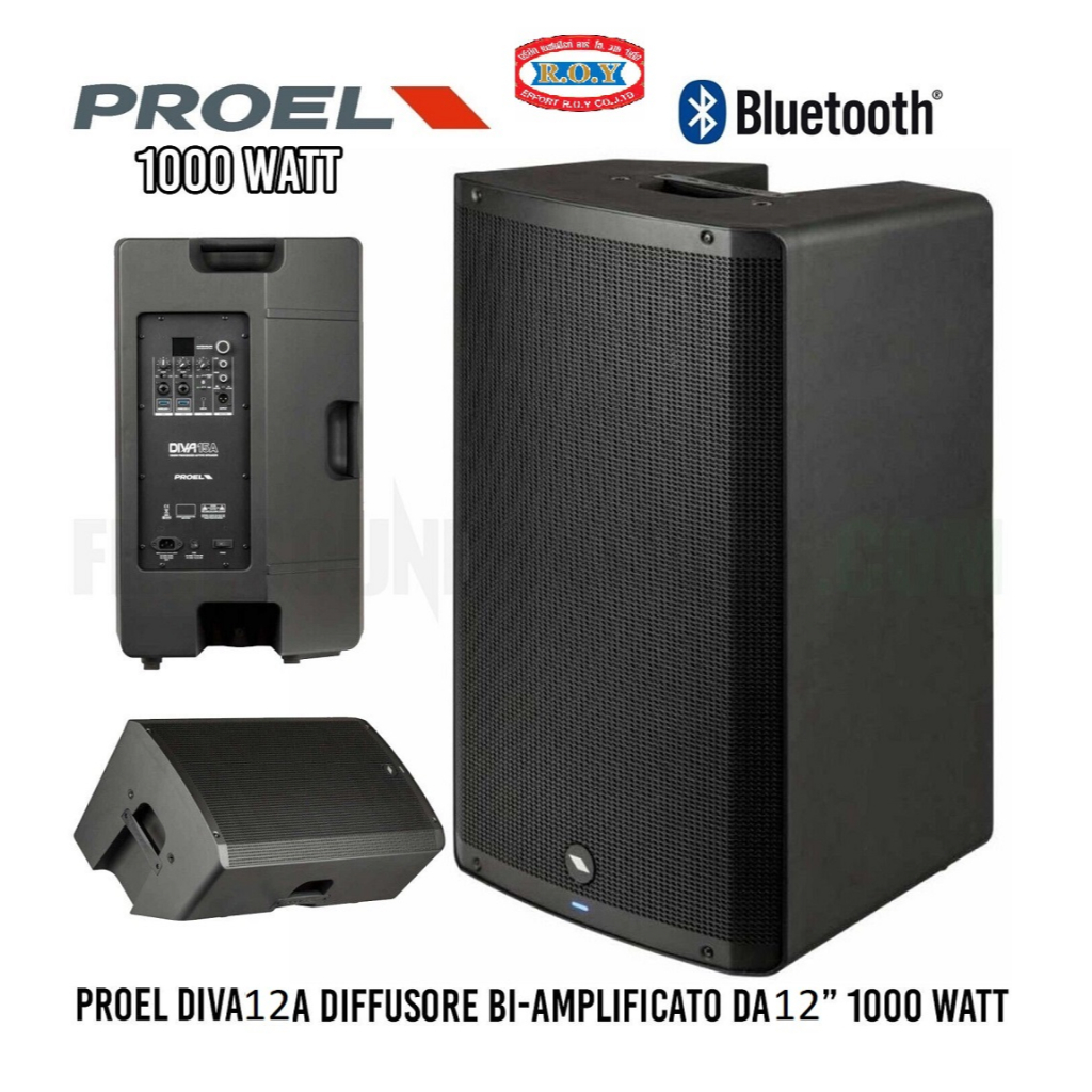 PROEL DIVA-12A 1000 W peak Class D 2-way Active loudspeaker system/ชิ้น | Shopee Thailand