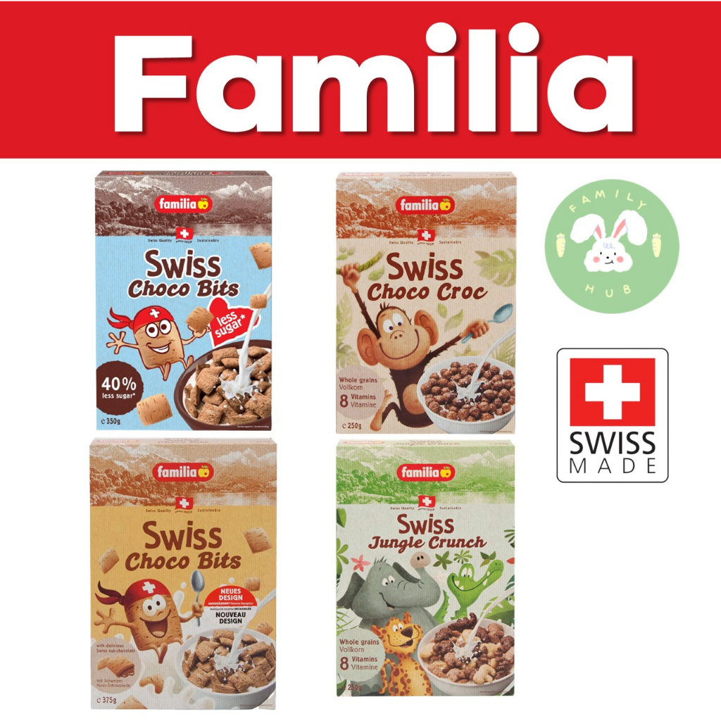Familia Cereal /Swiss Choco Bits / Swiss Choco Croc/ Seiss Jungle ...