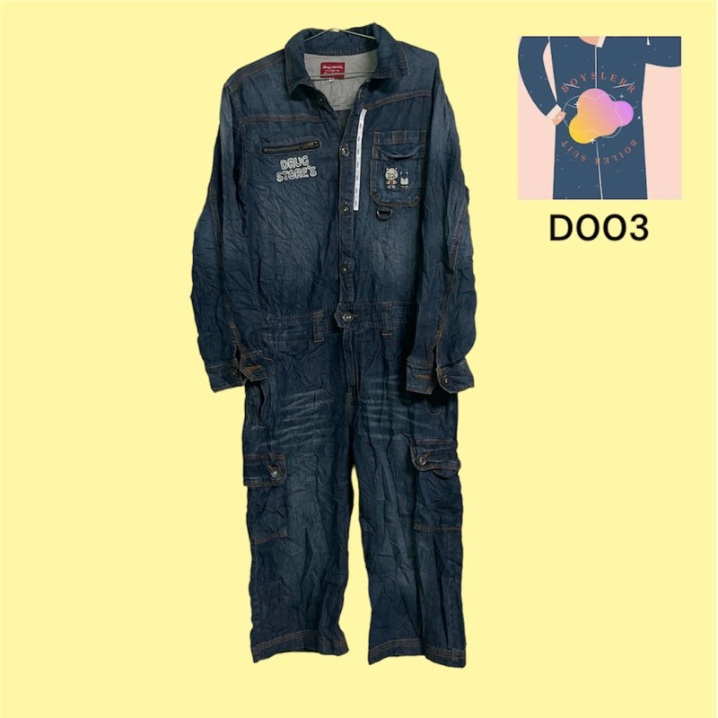 drug store’s #D003 / 125 size: M ชุดหมี ชุดช่าง ชุดหมีมือสอง ชุดช่างมือ ...