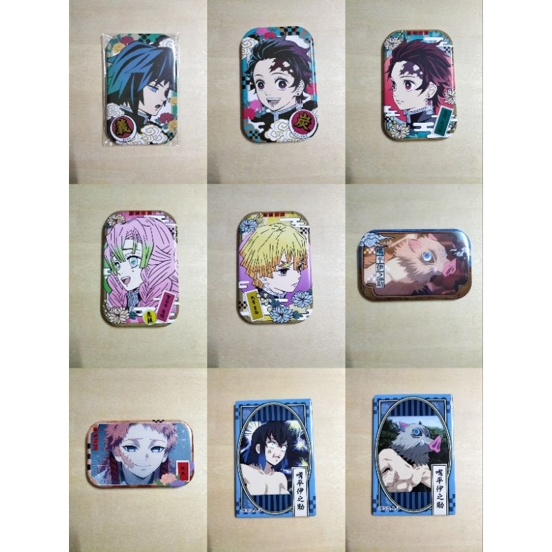 เข็มกลัด ดาบพิฆาตรอสูร ⚔️ ชุด B ญี่ปุ่น งานแท้ Demon Slayer : Kimet su ...