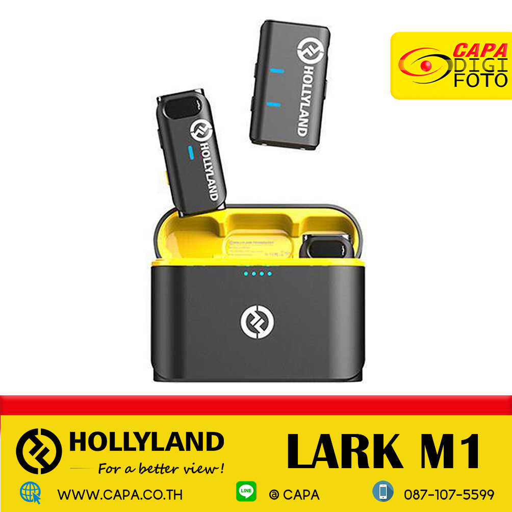 Hollyland LARK M1 DUO 2-Person Wireless Microphone System | Shopee Thailand