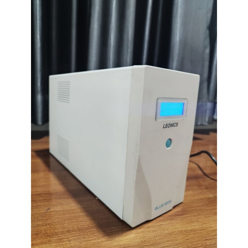 UPS เครื่องสำรองไฟมือสอง (second hand) LEONICS BLUE 1200 1200VA/600W สินค้าพร้อมใช้งาน รับประกัน ...