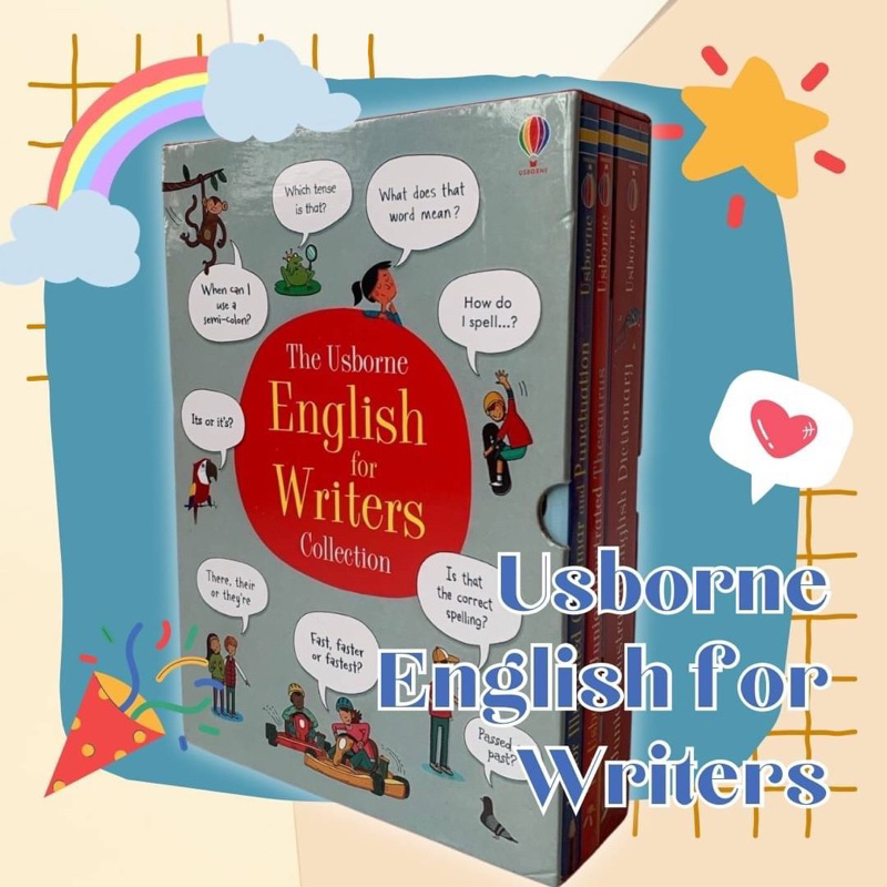 Usborne English for Writers หนังสือสอนศัพท์ และทักษะการเขียนภาษาอังกฤษ ...