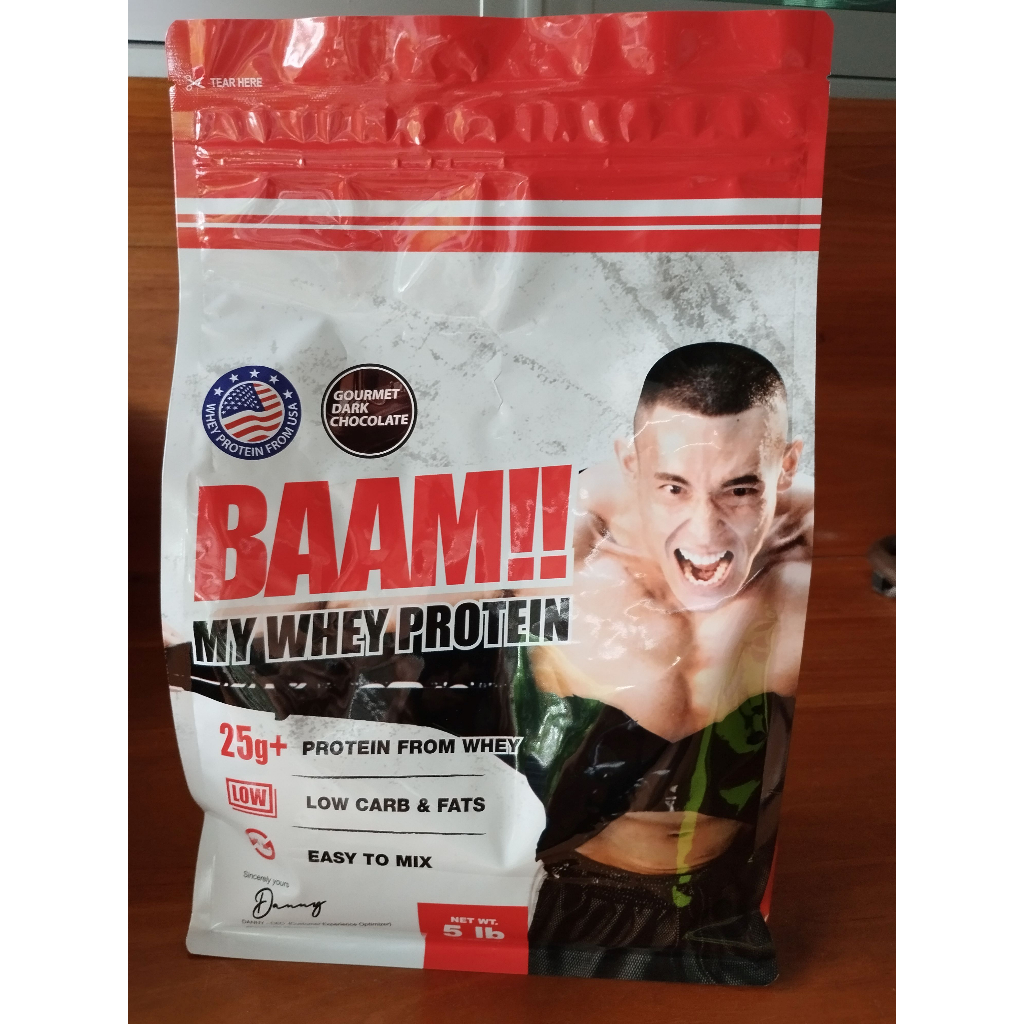 เวย์ whey protein Baam เพิ่มกล้าม แท้100% | Shopee Thailand