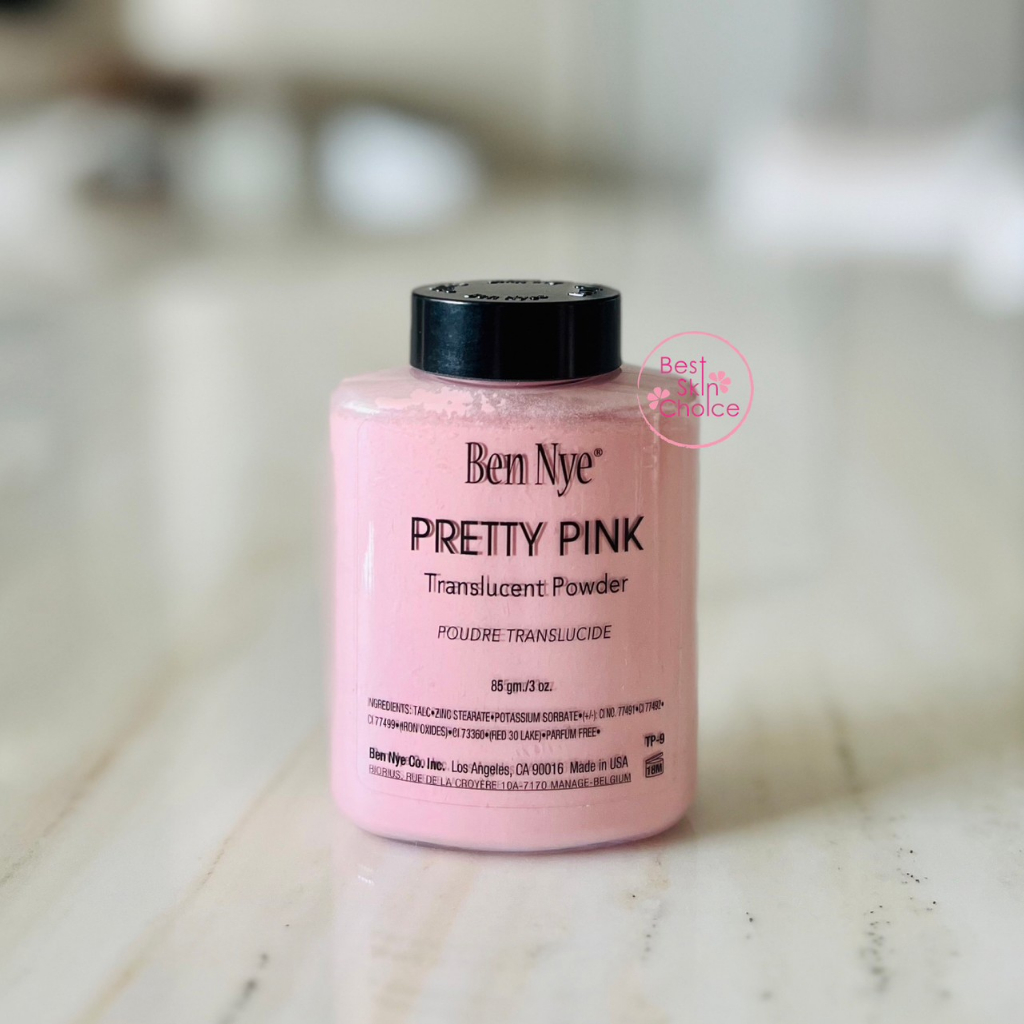 Ben Nye Pretty Pink Translucent Powder 85g แป้งฝุ่นโทนสีเนื้ออมชมพู ...