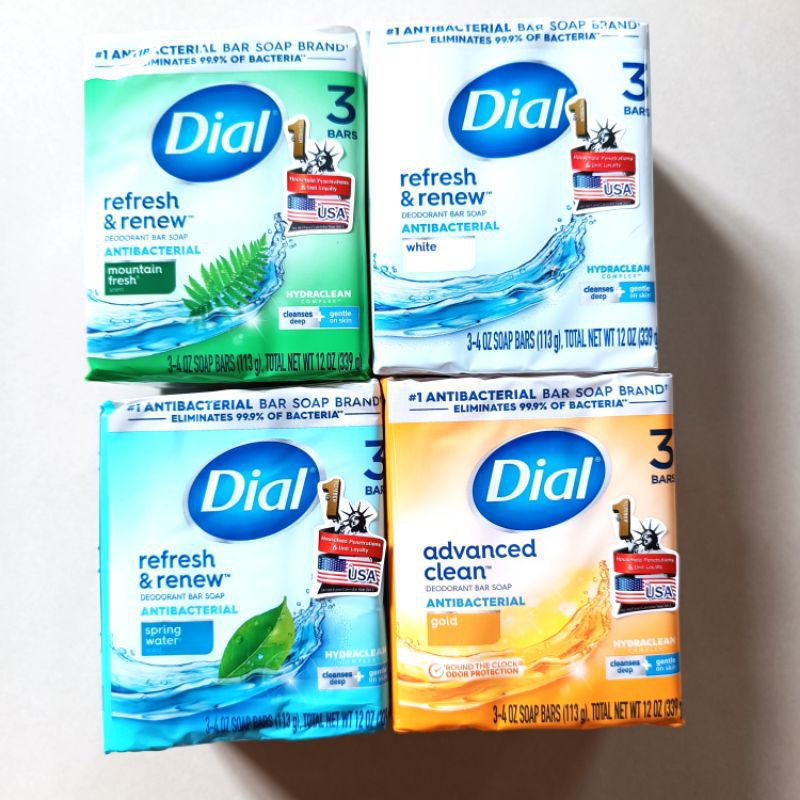 Dial deodorant antibacterial soap 113g.*3 (339g.) | Shopee Thailand