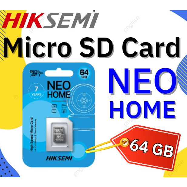 HIKSEMI Micro SD Card NEO HOME (เมมโมรี่การ์ด)32GB 64GB 128GB | Shopee Thailand