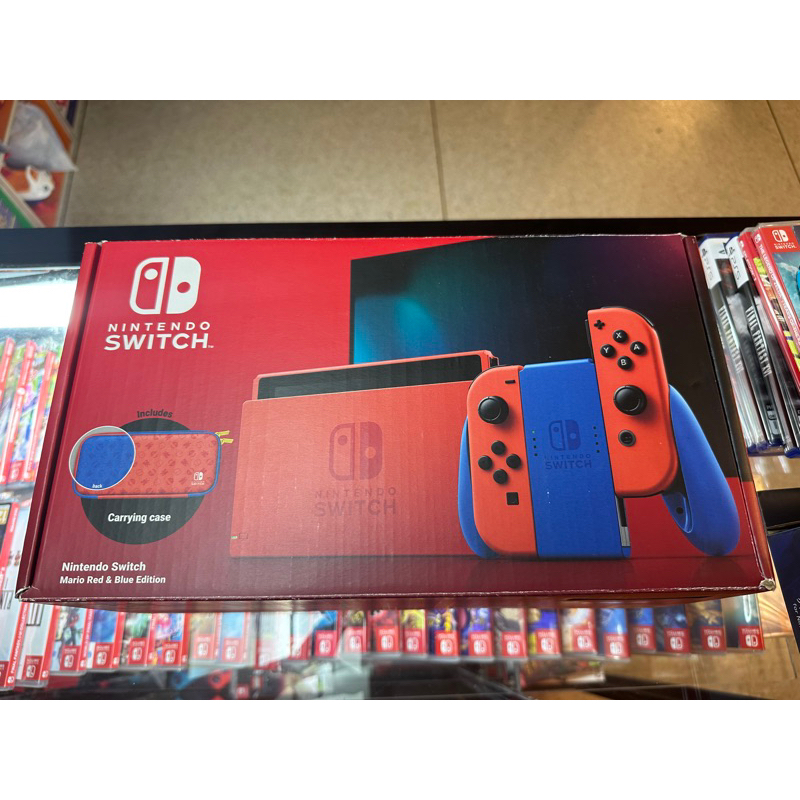 Nintendo switch v2กล่องแดง mario red blue edition แปลงด้านมืดแล้ว ...