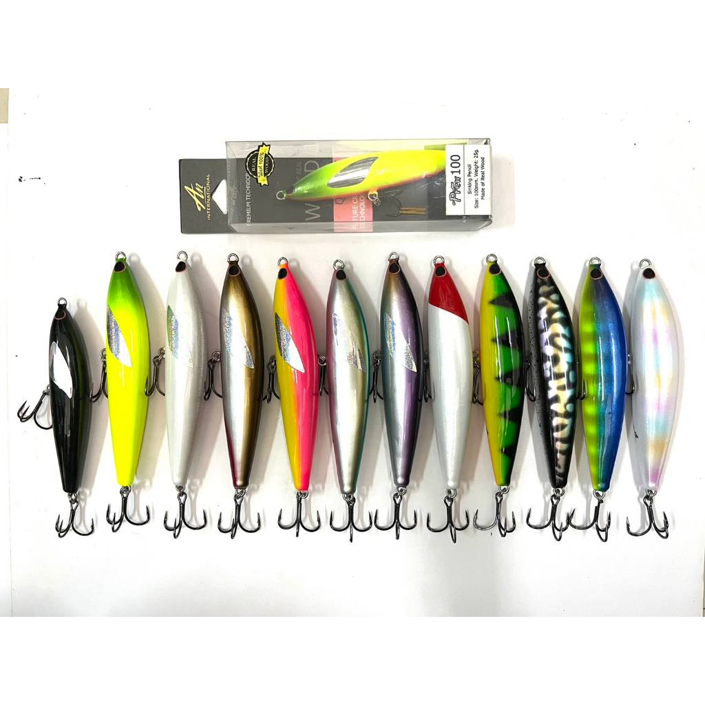 เหยื่อตกปลา Mustad An Prew 100 /120 SG ไม้แท้ 100% | Shopee Thailand