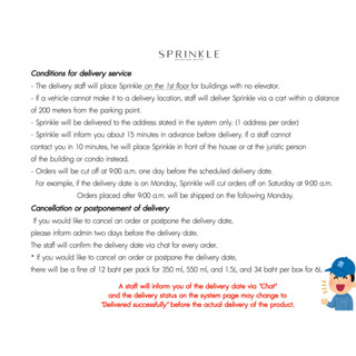 Sprinkle น้ำดื่มสปริงเคิล 550 มล. x 2 แพ็ก (24 ขวด) (ส่งกทม.) | Shopee ...