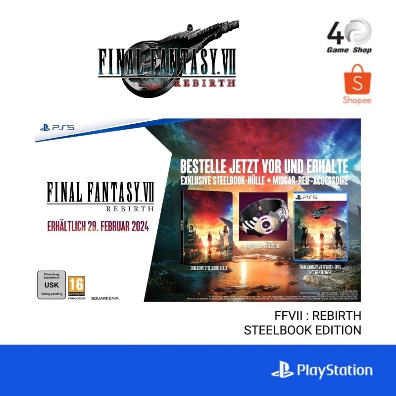 Final Fantasy VII : Rebirth [FFVII][PS5 Steelbook Edition][EU.Ver ...