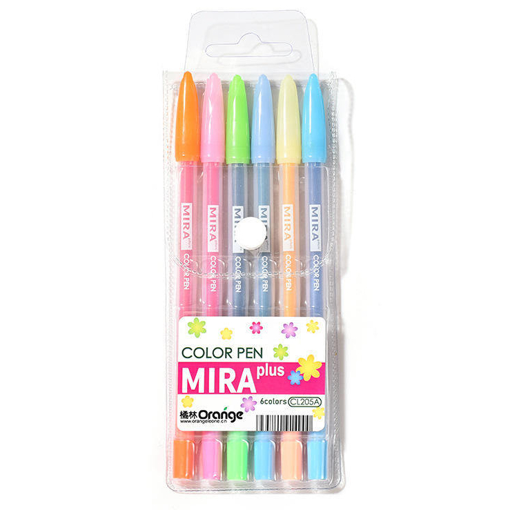 color pen Mira plus ปากกาสี 6 สี (CL205A) | Shopee Thailand