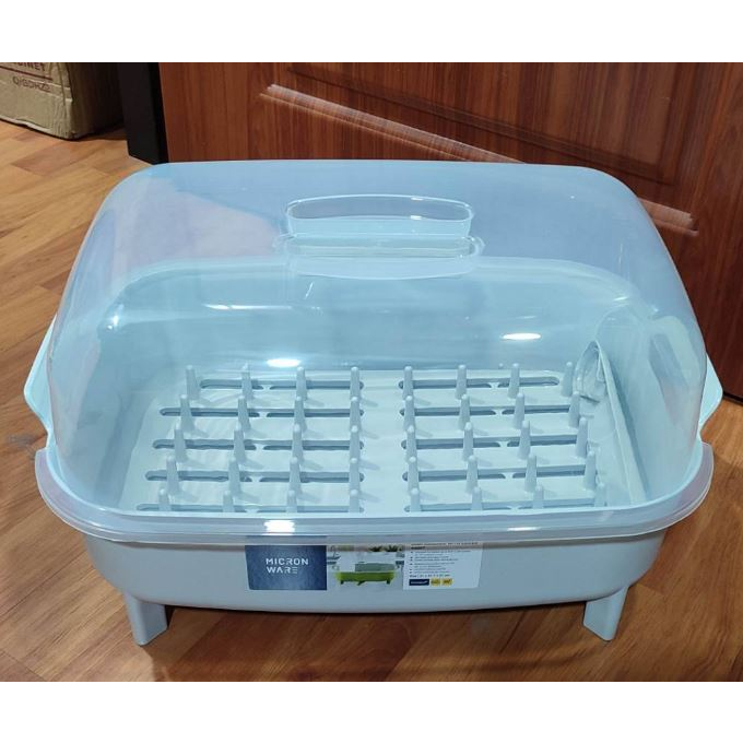 Micronware รุ่น 5597 ที่คว่ำจาน แก้ว พร้อมฝาปิด | Shopee Thailand