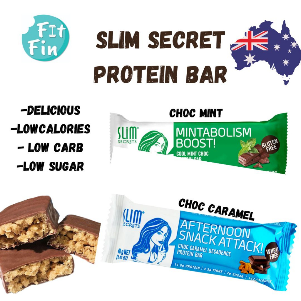 Slim Secrets Afternoon Snack Attack Protein Bars Choc Caramel 40g ...