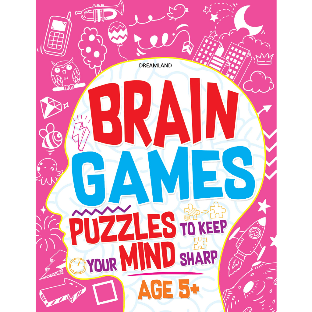 (Age5+) Brain Game Activity Book / Workbook for kindergerten หนังสือ ...