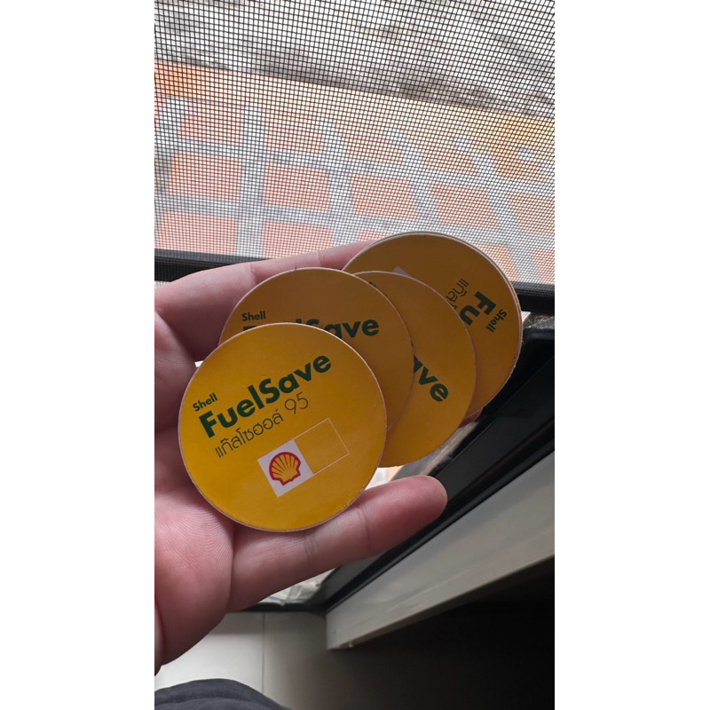 สติ๊กเกอร์ฝาถังน้ำมัน Shell 95 & 91 & E20 แท้ 100% | Shopee Thailand