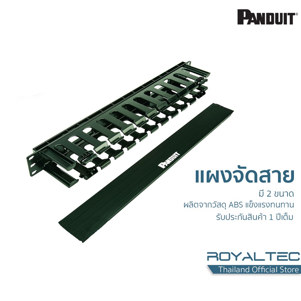 Panduit แผงจัดสาย ,แผงเก็บสาย สำหรับตู้ Rack 19 นิ้ว แบบบานพับ สามารถ ...