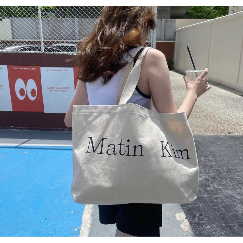 พร้อมส่ง matin kim tote logo bag | Shopee Thailand