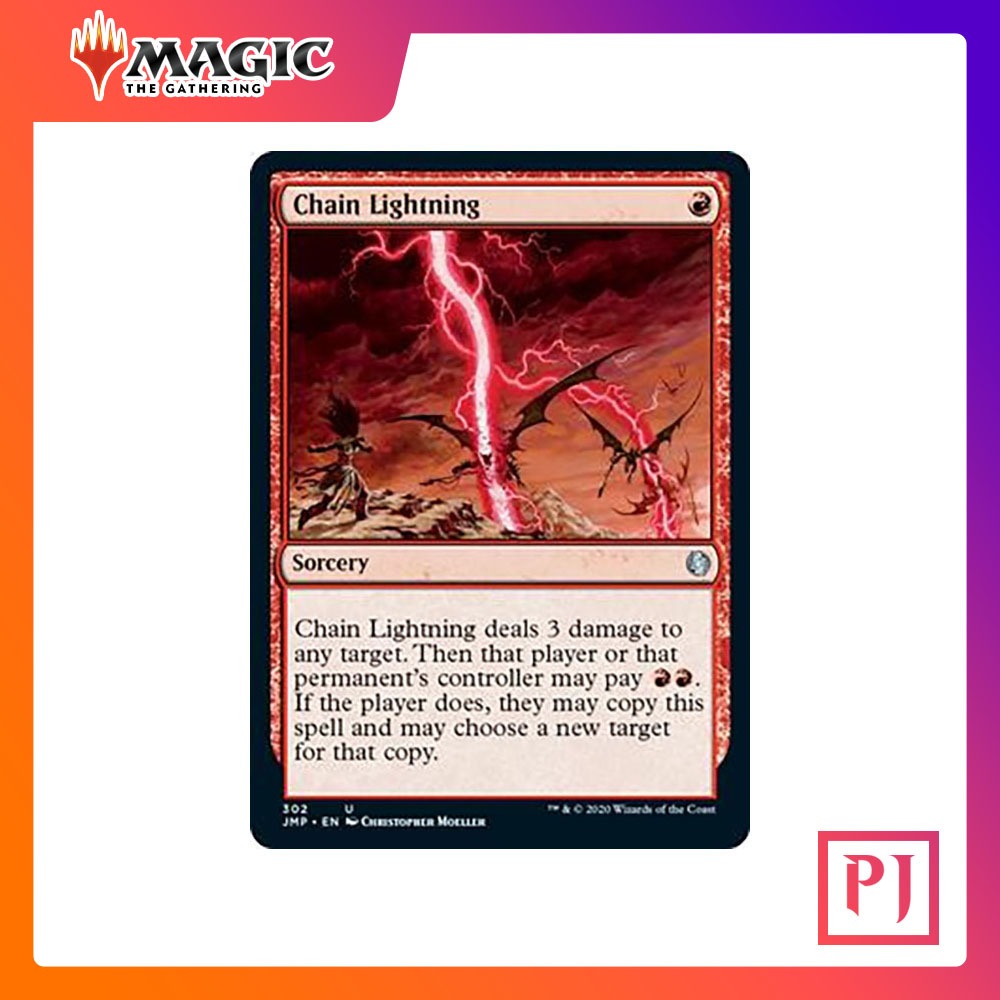 [MTG] Chain Lightning [JMP] [RED] [UNCOM] [NORMAL] [ENG] (การ์ดเมจิค ...