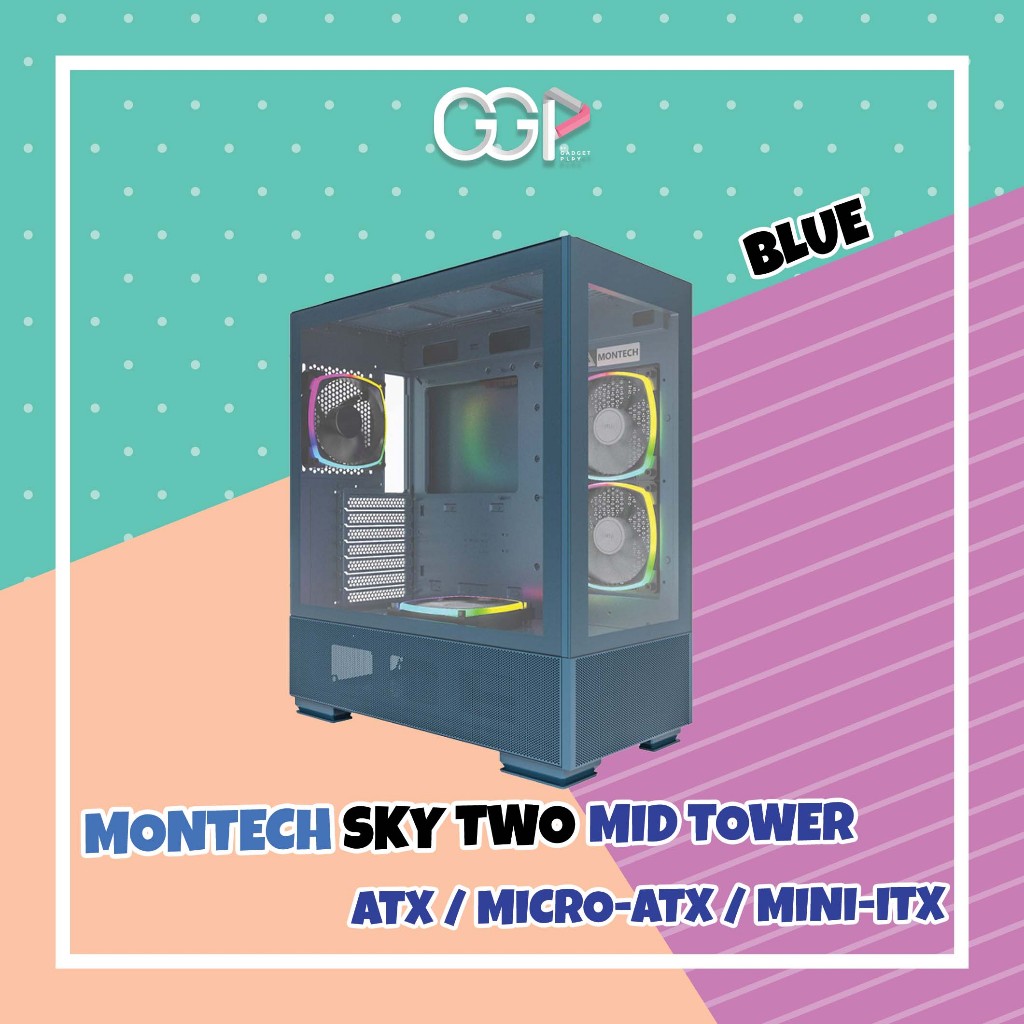 [กรุงเทพฯ ด่วน 1 ชั่วโมง] CASE MONTECH SKY TWO WHITE/BLACK/BLUE ประกันศูนย์ไทย | Shopee Thailand