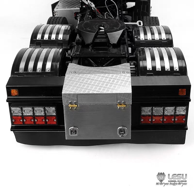 LESU Metal Taillight Toolbox 1/14 TAMIYA Scania R620 R470 RC Tractor Truck Model DIY Car ชุดไฟ ...