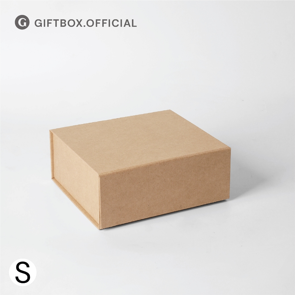 Gift box - Magnetic foldable box - Natural : size S กล่องของขวัญ สี ...