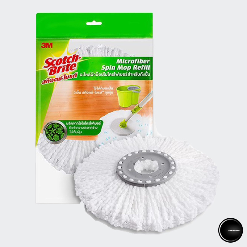 3M Scotch-Brite Spin Mop Refill Single Pack สก๊อตซ์-ไบรต์ อะไหล่ผ้าม็อบ ...