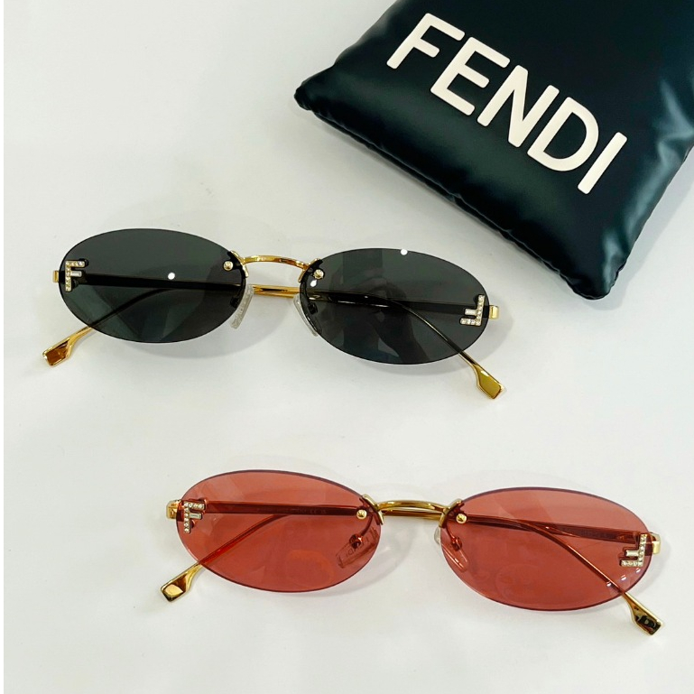 แว่นกันแดด Fendi First Rimless Oval สินค้ามาใหม่ ของแท้100% รับประกัน1 ...