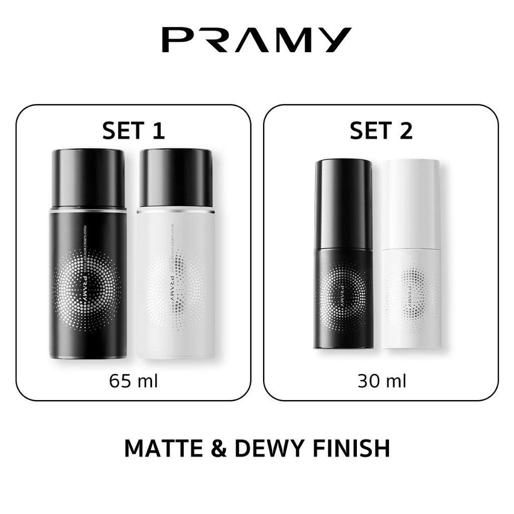 Pramy Set 2 Moisturizing Makeup Setting Spray (Matte+Dewy)พรามี่ เซ็ตติ้งสเปรย์ สเปรย์ล็อคเมคอัพ ...