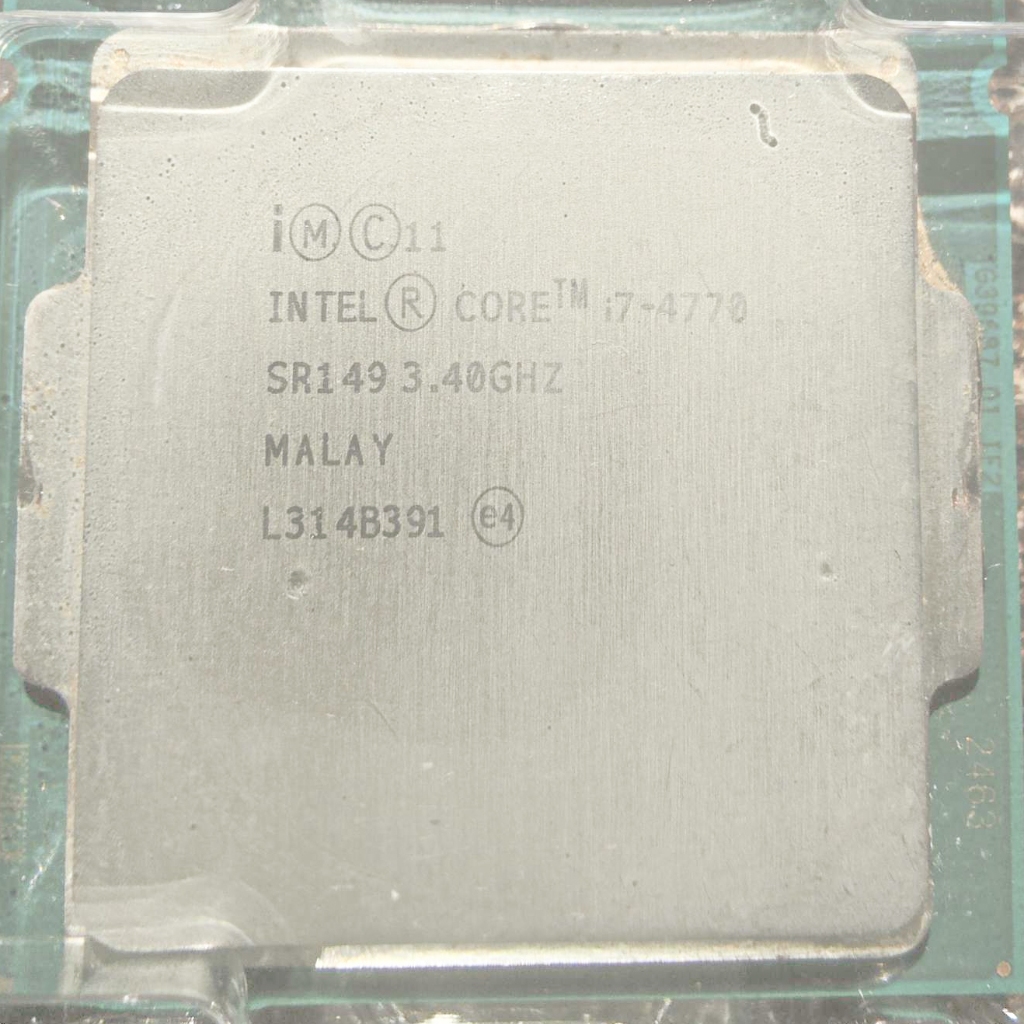 CPU (ซีพียู) INTEL 1150 CORE I7 4770 3.4 GHz *มือสอง (ไม่มีกล่อง) ไม่มี ...