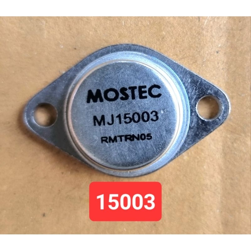 MJ15003 - MJ15004 ตัวหนาของแท้ MOSTEC ล้างสต็อก 20a 140v 200w. | Shopee ...