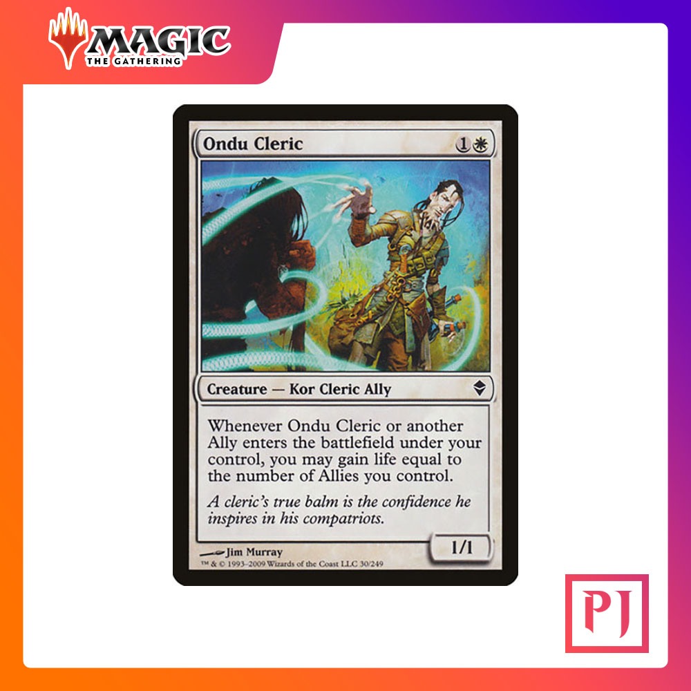 [MTG] Ondu Cleric [ZEN] [WHITE] [COMMON] [NORMAL] [ENG] (การ์ดเมจิค ...