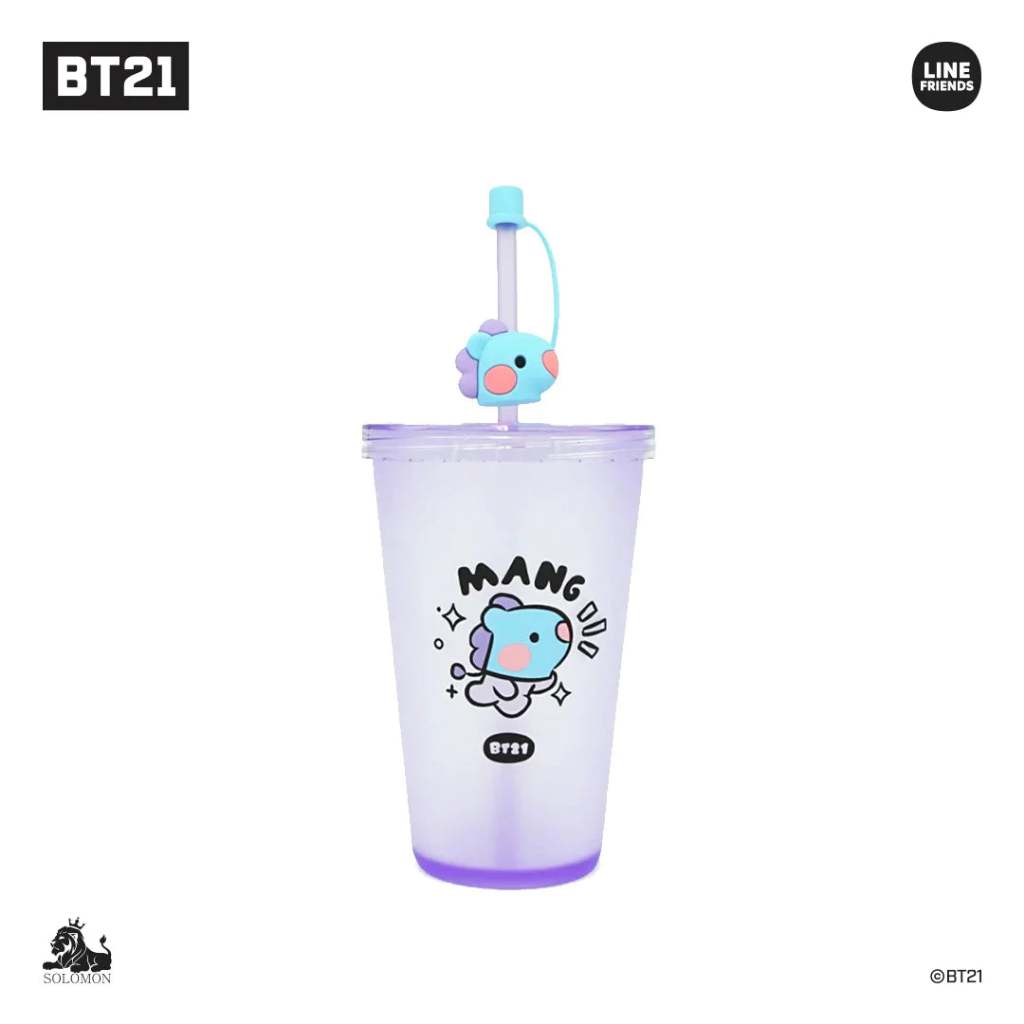 พร้อมส่ง แก้วน้ำ BT21 minini Tumbler with Stroke | Shopee Thailand