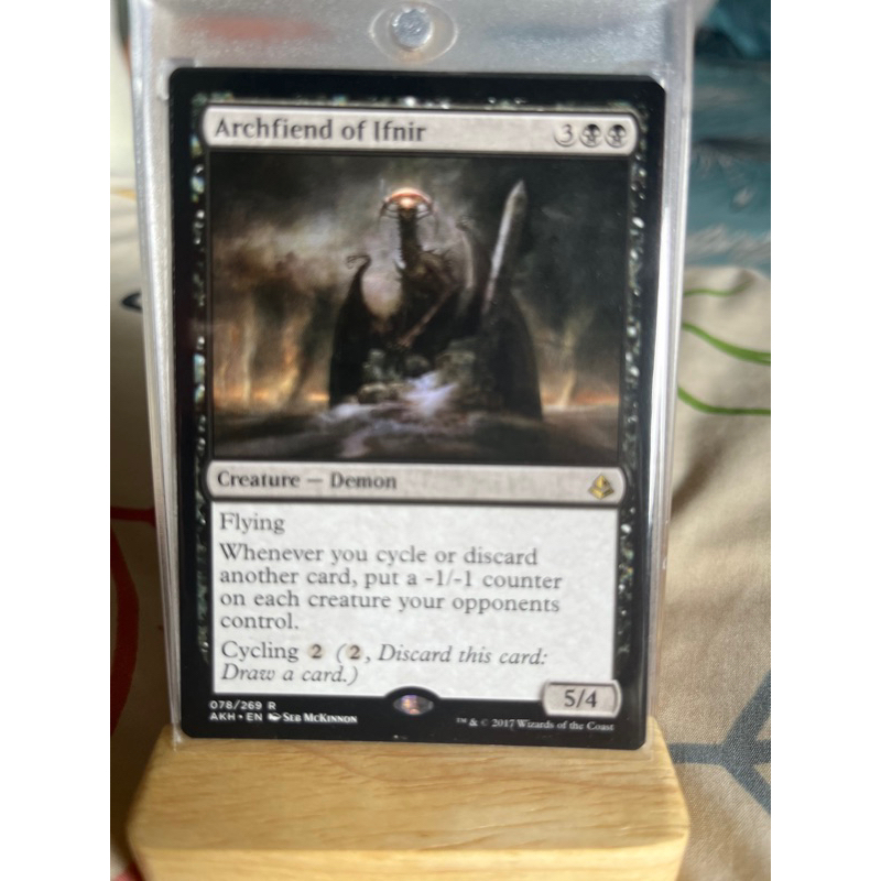 การ์ด MTG Archfiend of Ifnir Black Magic the gathering EDH รุ่น AKH ...