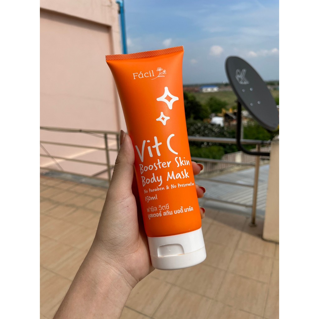 Facil Vit C Booster Skin Body Mask มาร์คผิวกาย วิตซี | Shopee Thailand