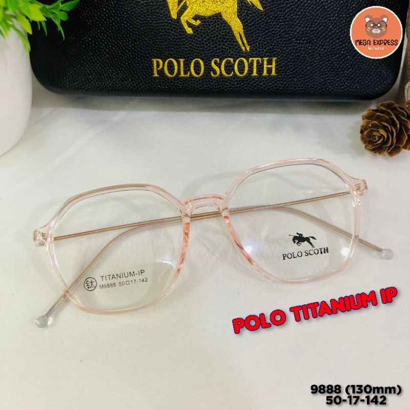 แว่นตา POLO TITANIUM IP 9888 พร้อมเลนส์ ตัดแว่น สายตา แว่นกรองแสง บลูออ ...