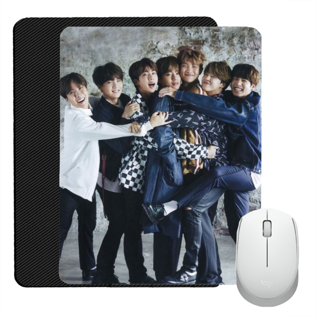 Mouse Pad แผ่นรองเมาส์ Rm อาร์เอ็ม Jin จิน Suga ชูก้า จีมิน Park Ji Min 2550