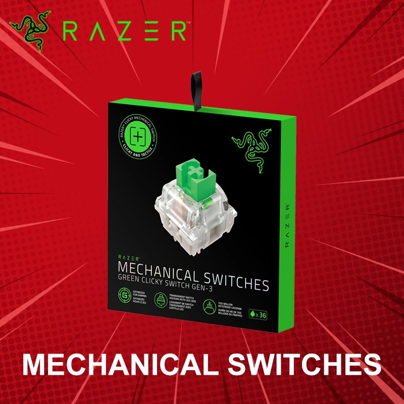 สวิตช์ Razer Mechanical Switches Pack ประกันศูนย์ 1 ปี | Shopee Thailand