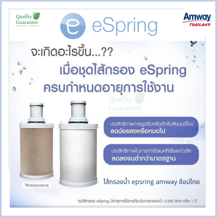 ของแท้ ช็อปไทย Espring filter amway ไส้กรองน้ำ อีสปริง แอมเวย์ ของแท้ ...