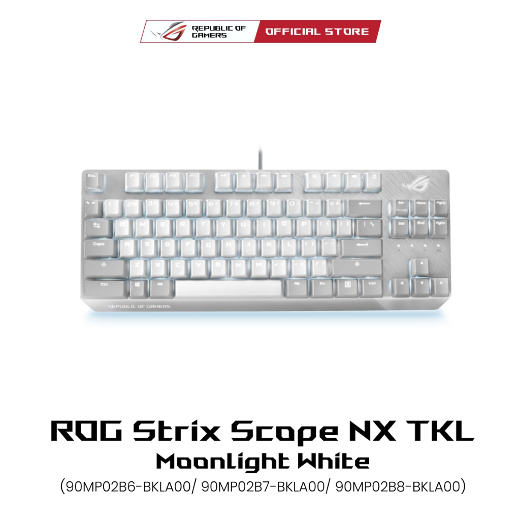 ASUS ROG Strix Scope NX TKL Moonlight White, Wired mechanical RGB ...