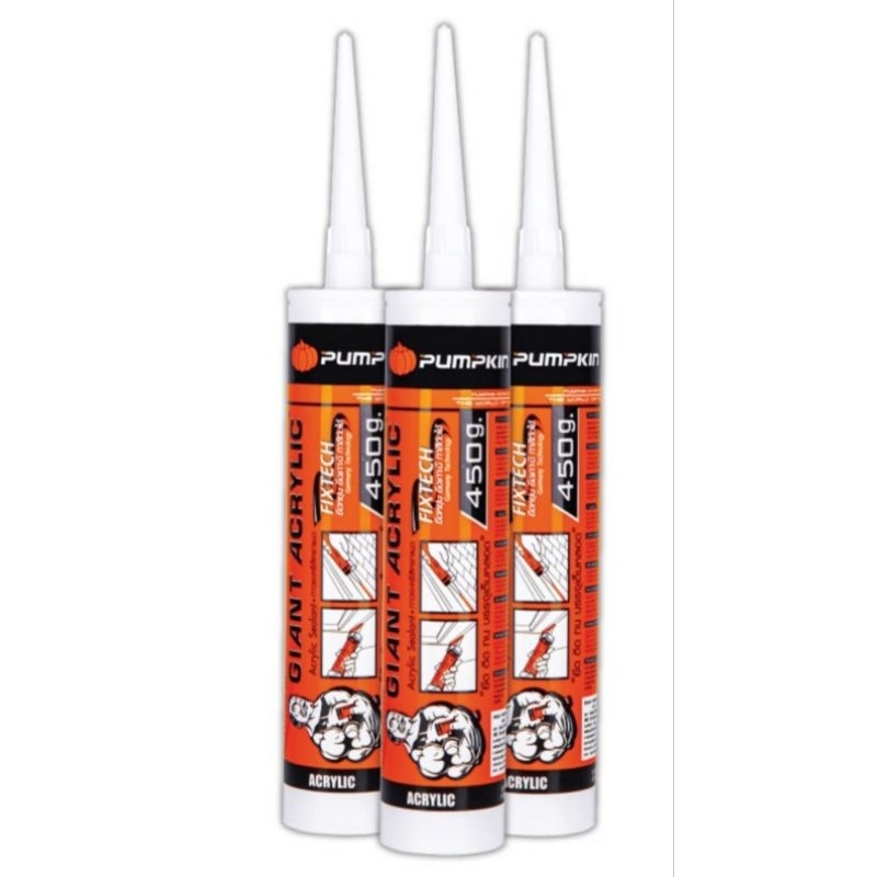 PUMPKIN 20015 PTT-ACL450W กาวอะคริลิคยาวแนว สีขาว 450g แด๊ปขาว พัมคิน | Shopee Thailand