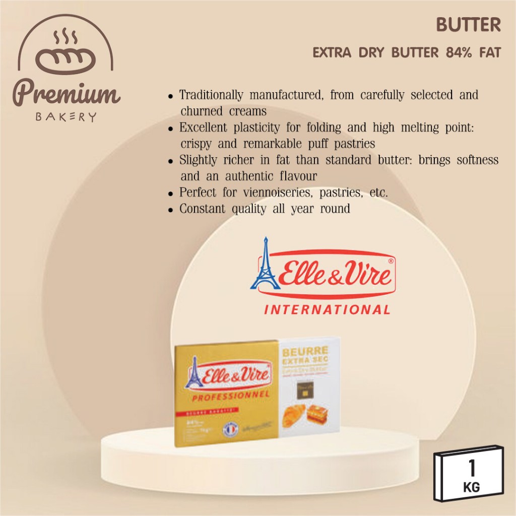 ELLE&VIRE | Extra Dry Butter 84% Fat - 1kg | Shopee Thailand