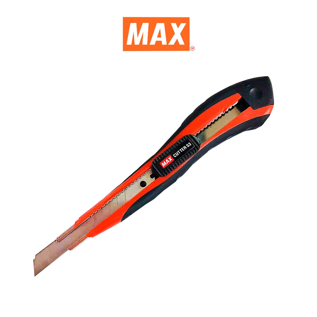 MAX (แม็กซ์) มีดคัตเตอร์ พลาสติก MAX S3 สีส้ม SIZE S จำนวน 1 อัน ...